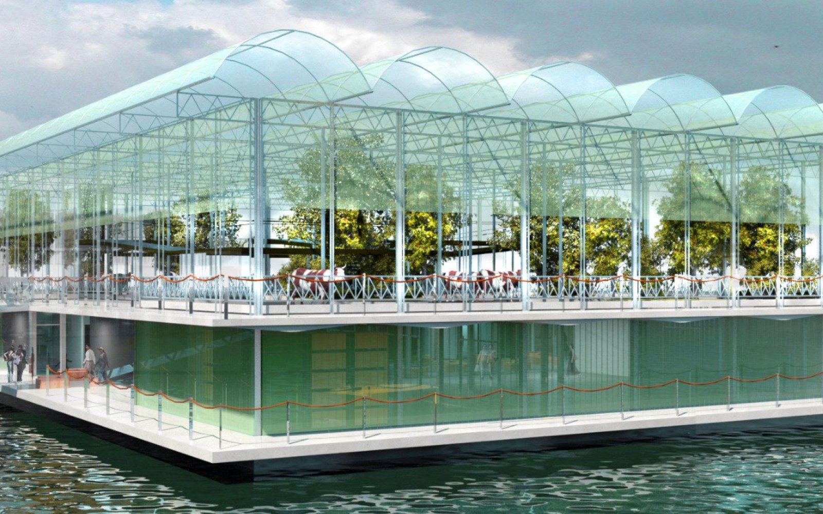 De Floating Farm in Rotterdam is een circulaire zuivelproducent